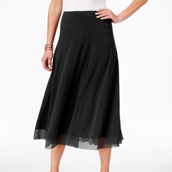 JM Collection | Skirts | Jm Collection Meshhem Aline Skirt | Poshmark